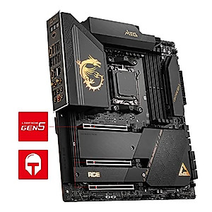 MSI MEG MEG X670E ACE Gaming Motherboard (AMD AM5, DDR5, PCIe 5.0, SATA 6Gb/s, M.2, USB 3.2 Gen 2, Wi-Fi 6E, HDMI/DP, EATX)