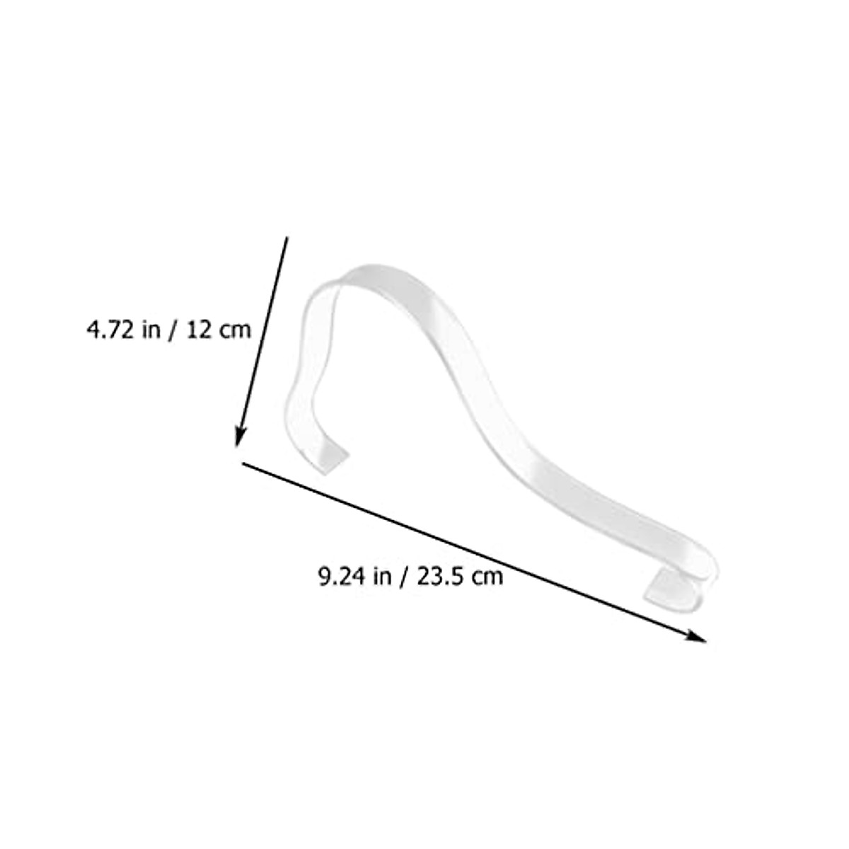 Shelf Bracket 20 Pcs Acrylic Clear Sandal Shoes Display Racks Stand Inserts Holders Shoe Support for Womens Shoes (Transparent) Clear Heels