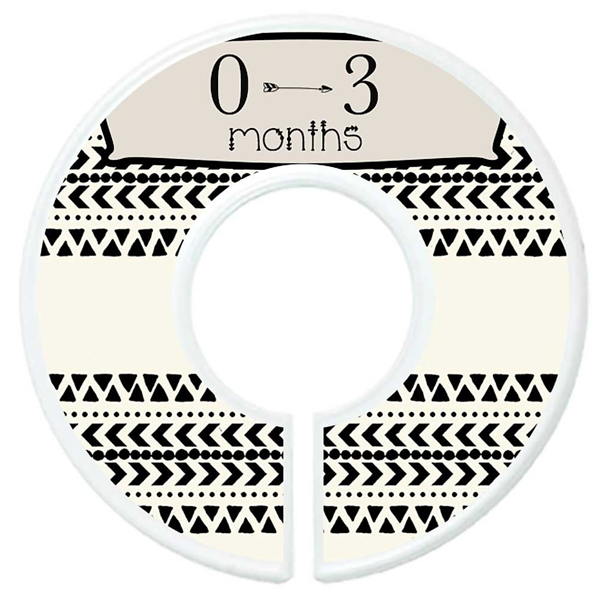 Mumsy Goose Nursery Closet Dividers Closet Organizers Baby Clothes Dividers Monochrome Boho