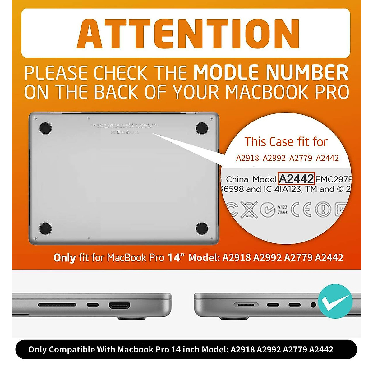 SUPCASE Unicorn Beetle Case for MacBook Pro 14 Inch (2023/2021) A2779 M2 Pro / M2 Max & A2442 M1 Pro / M1 Max, Dual Layer Hard Shell Protective Cover for MacBook Pro 14" with Touch ID (Black)