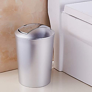 WSLLK Under Sink Trash can 6.5L Bathroom Garbage European Style Trash Wastebin with Lid Kitchen Trash Cans Storage Tools Garbage Waste Bin