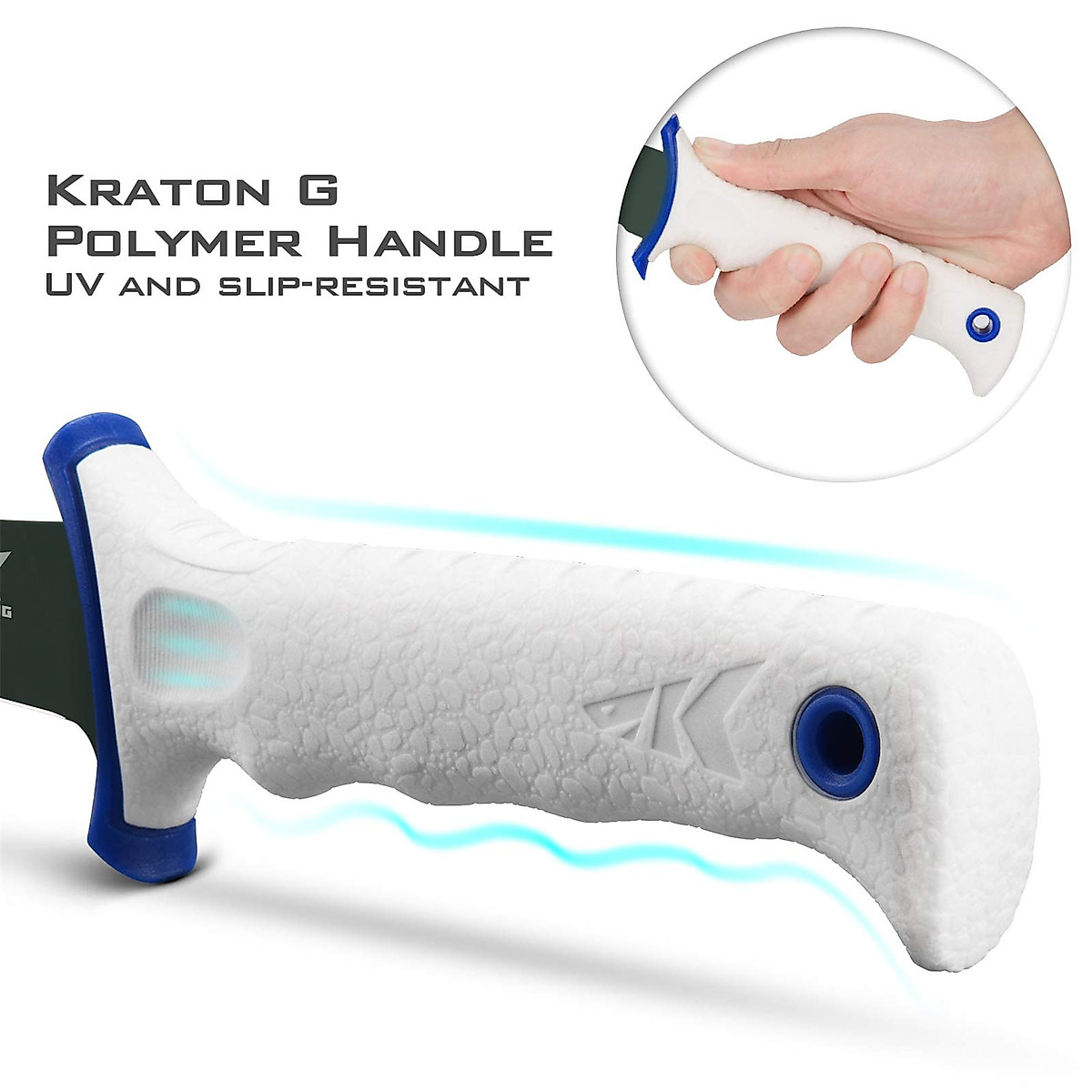 KastKing Spartacus Fillet Knife, Boning and Food Prep Knife, Razor Sharp 8Cr14 Stainless Steel Blade, 9 inch Strong Fishing Knife