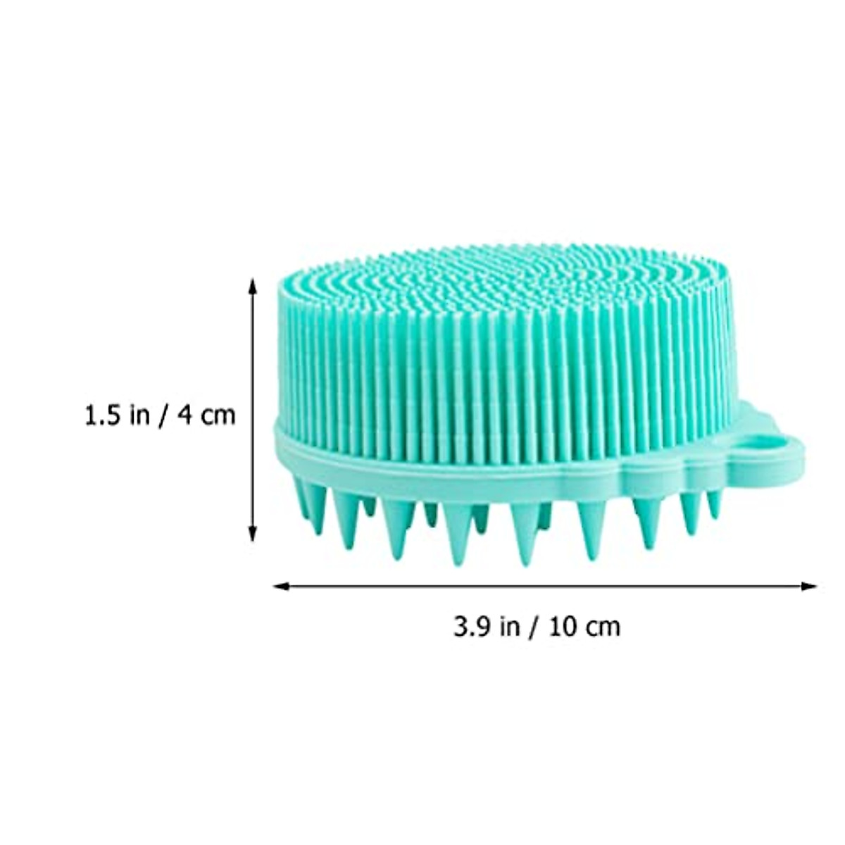 Silicone Sensory Brush Scalp Scrubber Silicone BER Dual-Sided Bath Shower Loofah Shampoo Scalp Brush Massager Body Cleansing Brush for Gentle Exfoliation Massage Scalp Scrub