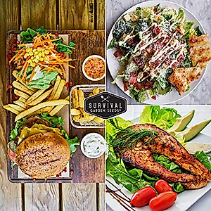 Survival Garden Seeds - Buttercrunch Lettuce Seed for Planting - Packet with Instructions to Plant and Grow Rose Tinted Bibb Style Lettuce in Your Home Vegetable Garden - Non-GMO Heirloom Variety