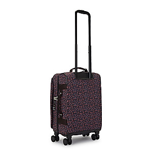 Kipling Women's Spontaneous Small 4 Wheel LuGGage Happy Squares Print