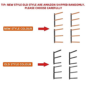 Foozet Lumber Rack Wall Mount with 3-Level 2 pairs Wood Organizer and Lumber Storage Heavy Duty Metal Wood Rack for Indoor and Outdoor,Black-Total Max Load 600lb