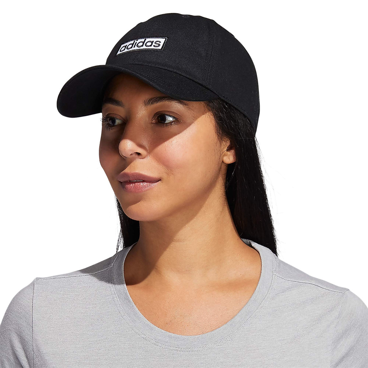 adidas Women's Contender Relaxed Adjustable Cap, Black/White, One Size