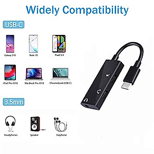 ARKTEK USB-C to 3.5mm Headphone Jack Adapter 3-in-1 USB Type C to Audio Aux Cable Headphone Jack Hi-Res PD Fast Charge Adapter, for iOS Pad Pro 2018 OnePlus 7 Pro Pixel 4 Galaxy S20 Note 10 and More