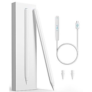 Minibesky iPad Pencil 2nd Generation with Magnetic Wireless Charging,With Apple Pencil Magnetic Charger,Compatible with iPad 6/7/8/9/10,iPad Pro 11 in 1/2/3/4,iPad Pro 12.9 in 3-6th,iPad Air,iPad Mini
