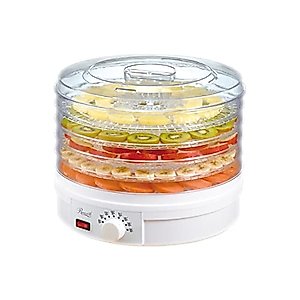 Rosewill Countertop Portable Electric Food Fruit Dehydrator Machine with Adjustable Thermostat, BPA-Free 5-Tray RHFD-15001