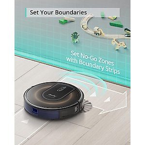 eufy by Anker, RoboVac G30 Edge, Robot Vacuum with Dynamic Navigation 2.0, 2000 Pa Suction, Wi-Fi, Boundary Strips, for Carpets and Hard Floors, Ideal for Pet Owners