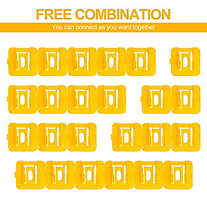 GIPFTYAG 12 Pack Battery Holder for Dewalt 20V Battery Mounts Dock Holder Fit for DCB200 DCB201 DCB202 DCB203 DCB204(w/24 Screws, No Battery)