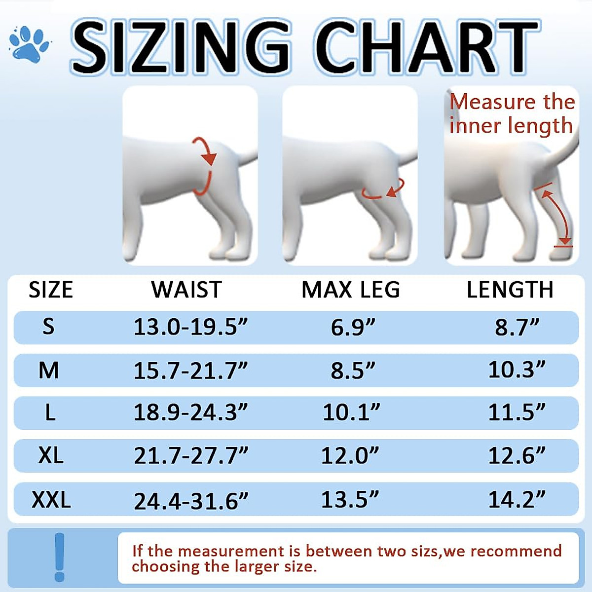 Coodeo Dog Recovery Suit, Cone Collar Alternative, Abrasion Resistant Dog Recovery Rear Sleeves, Washable 2.5mm Thick and Waterproof, Pet Wounds Prevent Licking, Biting (2XL, Blue)