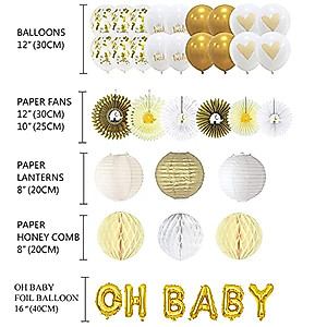 252 PC Elephant Theme Baby Shower Decorations for Boy or Girl Kit -Gender Neutral Welcome Baby Banners Garland Guestbook Sash Balloons Cake Topper Paper Decor Napkins Straws Games & Thank You Stickers