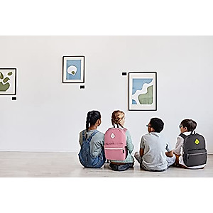 19 Inch School Backpacks with Mesh Side Pockets – Basic Large Solid Color Backpacks for Kids, Men, Women, Travel (Black/Yellow)