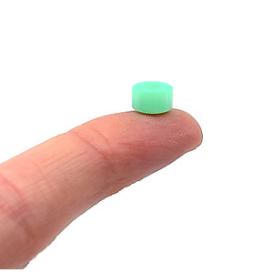 Teak Tuning Apex 71D Urethane Fingerboard Wheels - New Street Shape, 7.7mm Diameter - Ultra Spin Bearings - Made in The USA - UV Neon Teak Teal Colorway