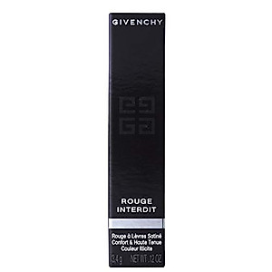 Givenchy Rouge Interdit Satin Lipstick for Women, 10 Boyisch Rose, 0.12 Ounce