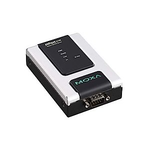 MOXA NPort 6150-1 Port RS-232/422/485 Secure Device Server, 12-48V, w/Adapter