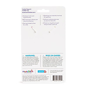 Munchkin Twisty Figure 8 Baby Teether Toy, BPA Free, 6+ Months