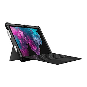 MAXCases Extreme Shell for Microsoft Surface Pro 5, 6, & 7 Rugged Protective Case - Protective Stand, Stylus Pen Holder, Laptop Case (Black)
