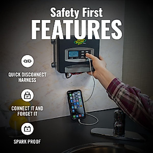 Battery Tender 50 AMP PWM Solar Charge Controller with Dual USB Port and LCD Screen, Suitable for 12, 24, 36, 48 Volt Lead Acid, AGM, Gel, and 12 Volt Lithium Batteries