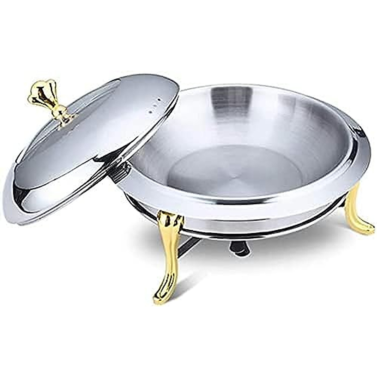 Chafing Dishes Chafing Dish Buffet Set, Food Warmers Server Warming Tray Round Rectangular Chafers, Stainless Steel Square Chafer, Round Food Warmer Chafing For Catering Warmer Chafer Set, Energy Effi