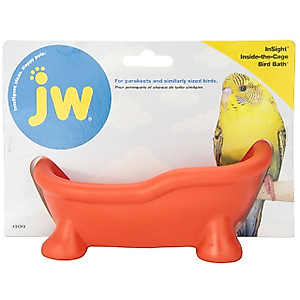 JW Pet Company Insight Inside the Cage Bird Bath Bird Accessory (colors may vary)