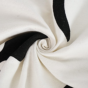 Lujuny 26" x 18" Large Laundry Bag, Cute Canvas Toy Storage Bag with Drawstring, Dust-proof Cotton Reusable Heavy Duty Gift Wrap Holder for Basket Travel (Smile Dog)