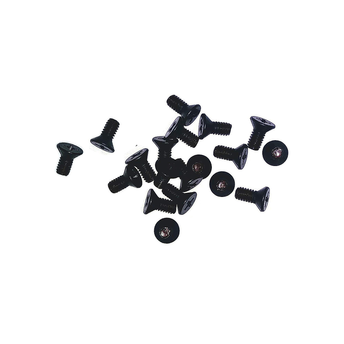 8-32 x 3/8 Inch Phillips Counter Sunk Machine Screw 100 Pack Black Oxide