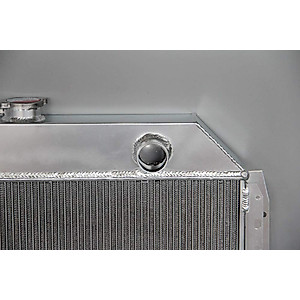 Blitech All Aluminum Radiator Compatible with Truck F100 F150 F350 V8 1968-1979, 19 x 26 inch Core