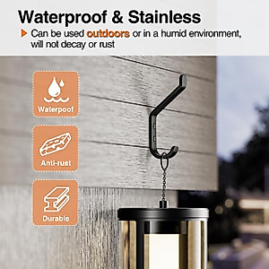 susswiff Coat Hooks Wall Mount for Hanging: 20LB Sturdy Hanger for Backpack, Towel, Bag, for Closet, Bathroom, Door, Mushroom, Stainless Black 4 Pack, 3.75"