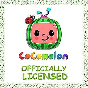 CoComelon Party Supplies | CoComelon Birthday Party Supplies | With CoComelon Backdrop | CoComelon Party Decorations for Girls or Boys | 1st or 2nd Birthday Theme | Backdrop, Balloons, Tablecloth, Plates, Napkins, Forks, Sticker | Serves 16 Guests