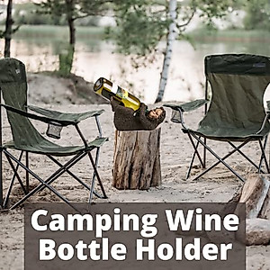 Wilcor International Decorative Bigfoot Wine Bottle Holder, Funny Novelty Racks, Sasquatch RV Decor for Camper, 10 Inches, Brown (GFT3698)