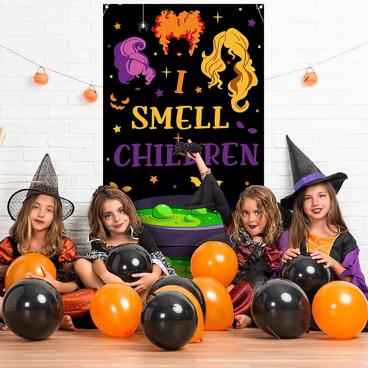 Hocus Pocus Halloween Door Cover - Spooky Party Decorations