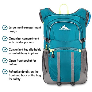 High Sierra HydraHike 20-Liter Hydration Backpack - Hydration Pack with 2-Liter Water Bladder - Ideal as Bike Hydration Pack, Hiking Hydration Pack, Running Hydration Pack