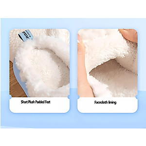 Cartoon Slippers Anime Plush Slippers Indoor Winter Non-Slip Warm Shoes Suitable For Big Kids Or Women's Purple38/39