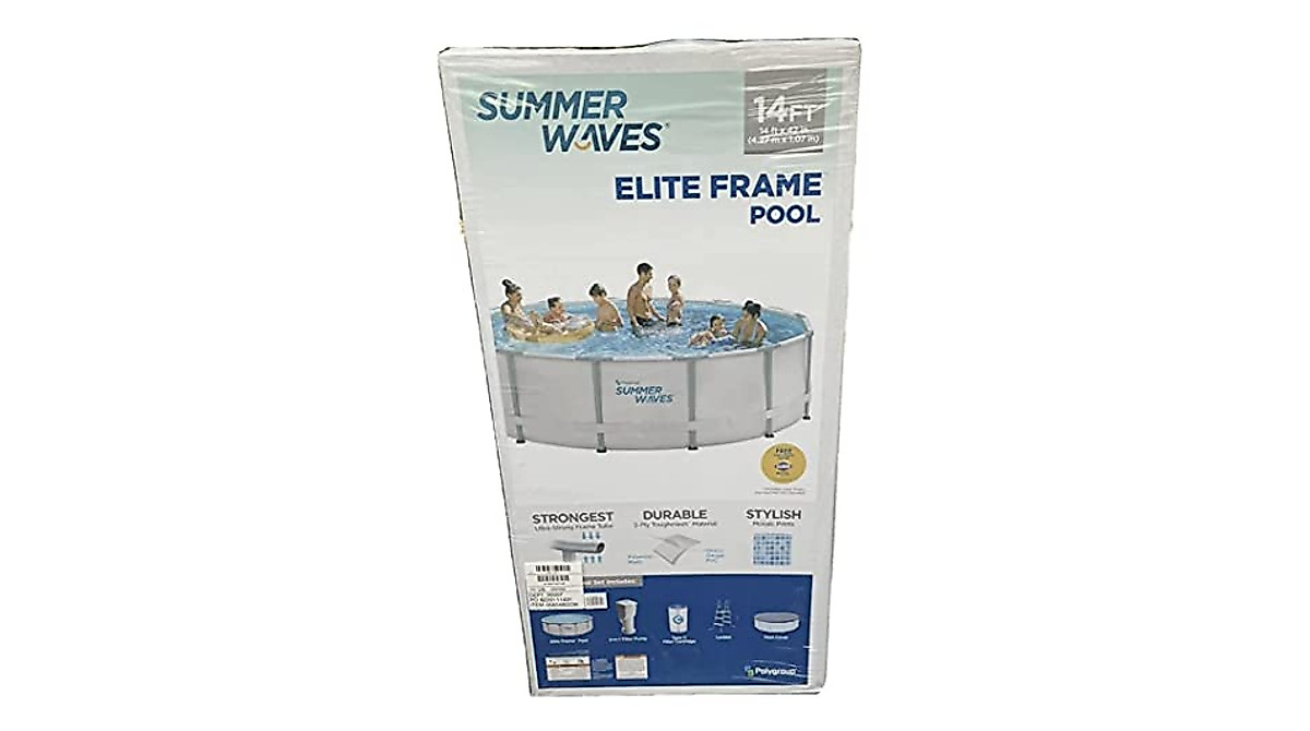 Summer Waves 14ft Elite Frame Pool - Beat the Heat!