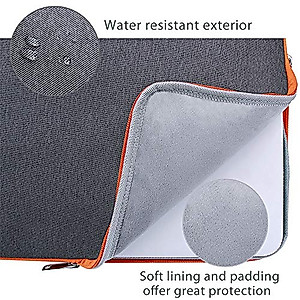 ProCase 12-12.9 inch Sleeve Case Bag for Surface Pro 2017/Pro 6 4 3, MacBook Pro 13, iPad Pro Protective Carrying Cover Handbag for 11" 12" Lenovo Dell Toshiba HP ASUS Acer Chromebook -Dark Gray