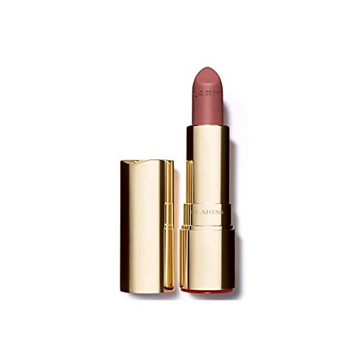 Clarins Joli Rouge Velvet Lipstick | Luminous, Matte Finish | Intense, Long-Lasting Color | Moisturizing | Organic Apricot Oil and Marsh Samphire Extract Deliver Skincare Benefits | 0.1 Ounces