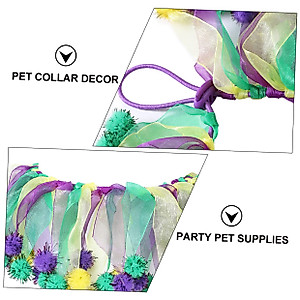 Beavorty 3 Pcs Pet Collar Comfortable Dogs Collar Carnival Cat Collar Wound Healing Cone Dog Surgery Collar Cat Elizabethan Collar Pet Carnival Collar Pet Neck Skirt Small Dog Polyester