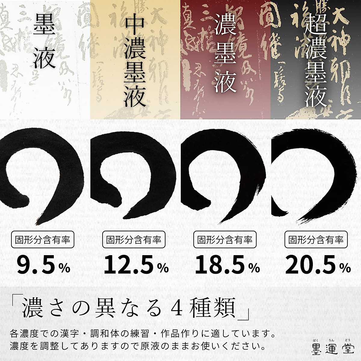 Sumiundo 12010 Ink Juice Genshu Super Dark Ink Liquid for Works, 0.6 gal (2 L)