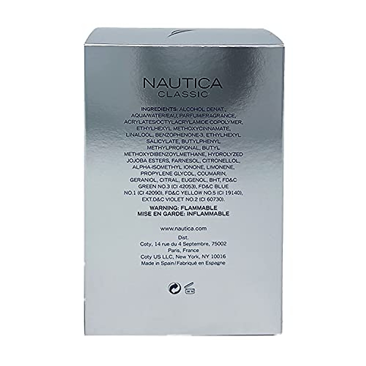 Nautica Classic Eau De Toilette Spray for men 3.4 oz/100 ml