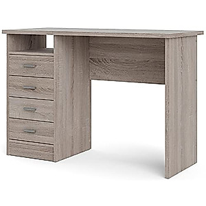 Tvilum, Truffle Warner Desk with 4 Drawers
