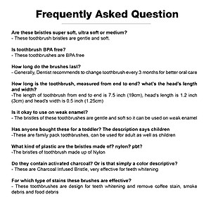 Dental Expert Charcoal Toothbrush [Gentle Soft] Slim Teeth Head Whitening Brush for Adults & Children [Family Pack] - Ultra Soft Medium Tip Bristles (Black)