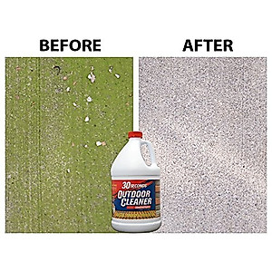 30 SECONDS Outdoor Mold & Mildew Stain Remover | Concentrate | 128 fl oz | Vinyl Siding Fences Patios & More | 4 Pack
