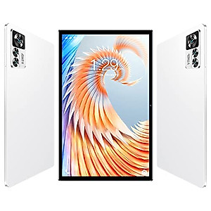 AMONIDA Tablet PC, 8GB RAM 256GB ROM Dual Card Dual Standby 100‑240V Front 800W Rear 1600W 5GWIFI 10.1in Tablet for School for Students for Office (US Plug)