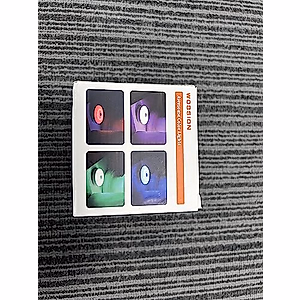 wobsion Puck Lights with Remote, Color Changing Under Cabinet Led Lighting, Closet Light, USB Rechargeable Puck Lights for Counter,Closet,Display Case,Perfect for Home Dec,2 Pack