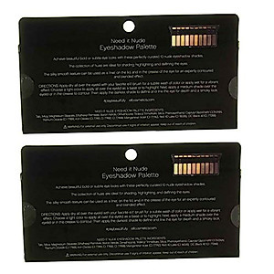 e.l.f. Pack of 2 Need it Nude Eyeshadow Palette, 83328