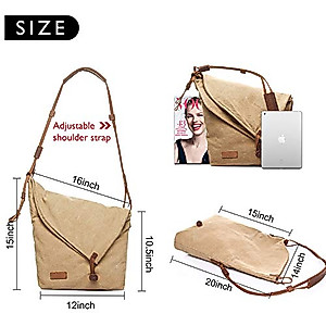 Tom Clovers Crossbody Bags for Women Canvas Crossbody Messenger Tote Weekender Fashion Bag