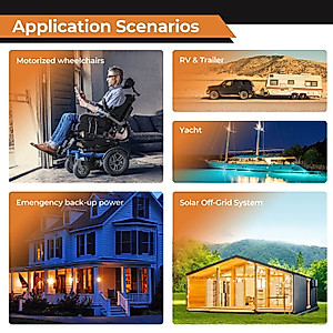 12V 100Ah Self-Heating LiFePO4 Lithium Battery with Smart APP, 4000+Cycle LiFePO4 Battery, Built-in 100A BMS, Wireless Real-Time Battery Monitor Function for RV, Marine, Off Grid Application